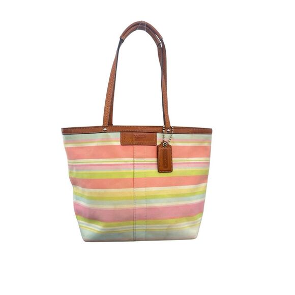 Coach | Bags | Coach Hampton Reversible Multi Color Patterns Canvas ...
